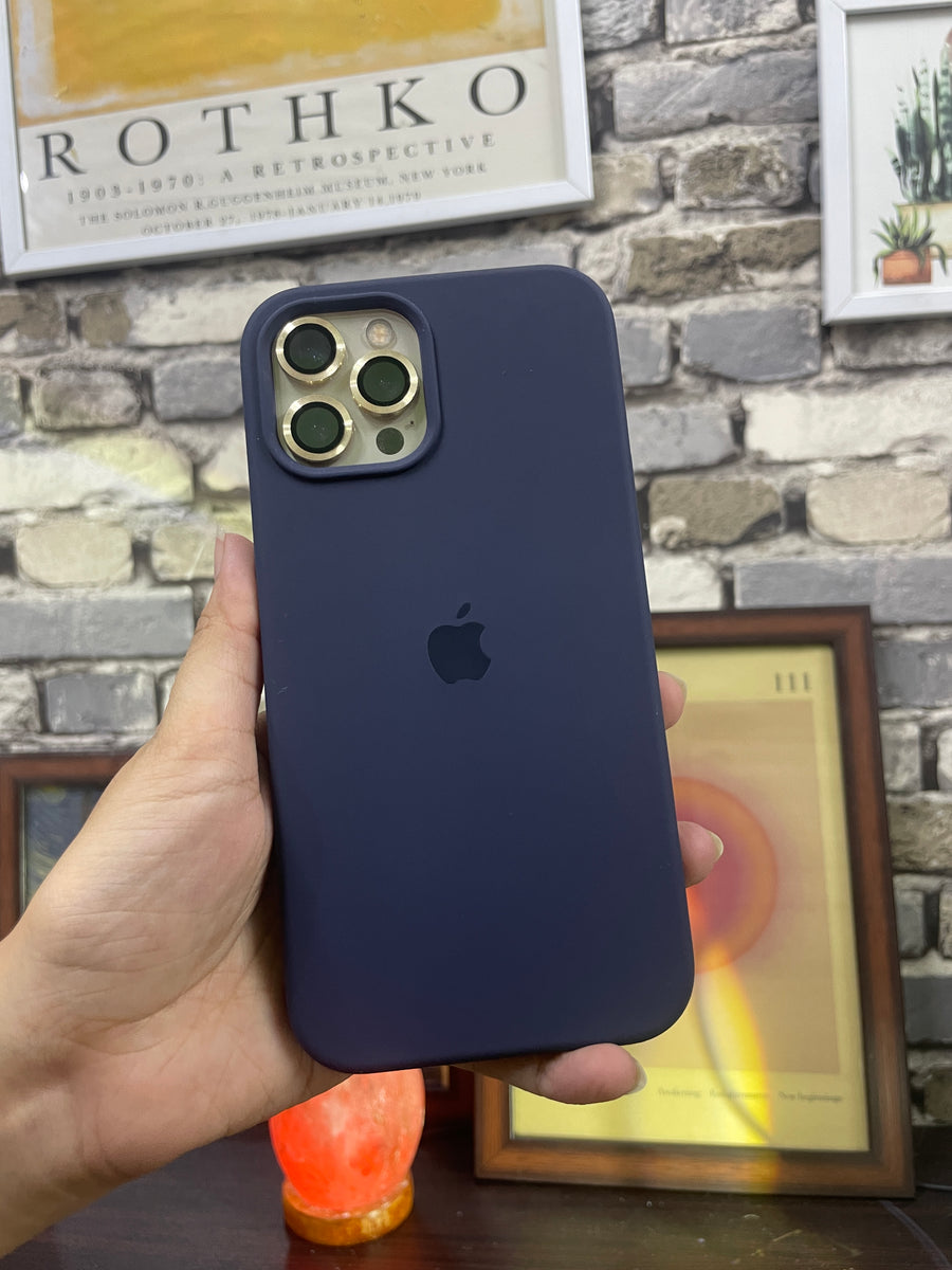 Navy blue Silicon Mobile Case – Shopack