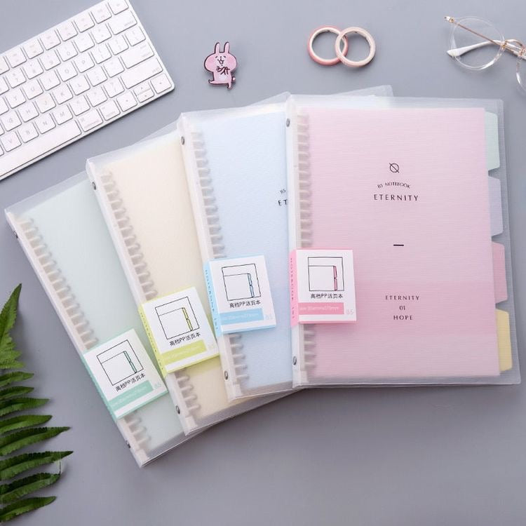 Shop High-Quality Transparent Notebook Binder with Pages & Separators ...